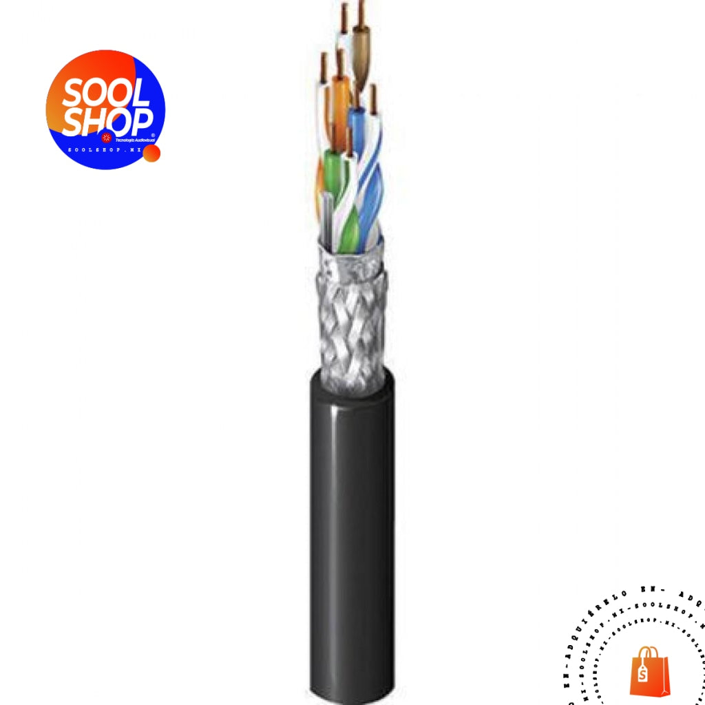 2412F 0101000 Belden Cable CAT6+ F/UTP con protección "riser" anti ...