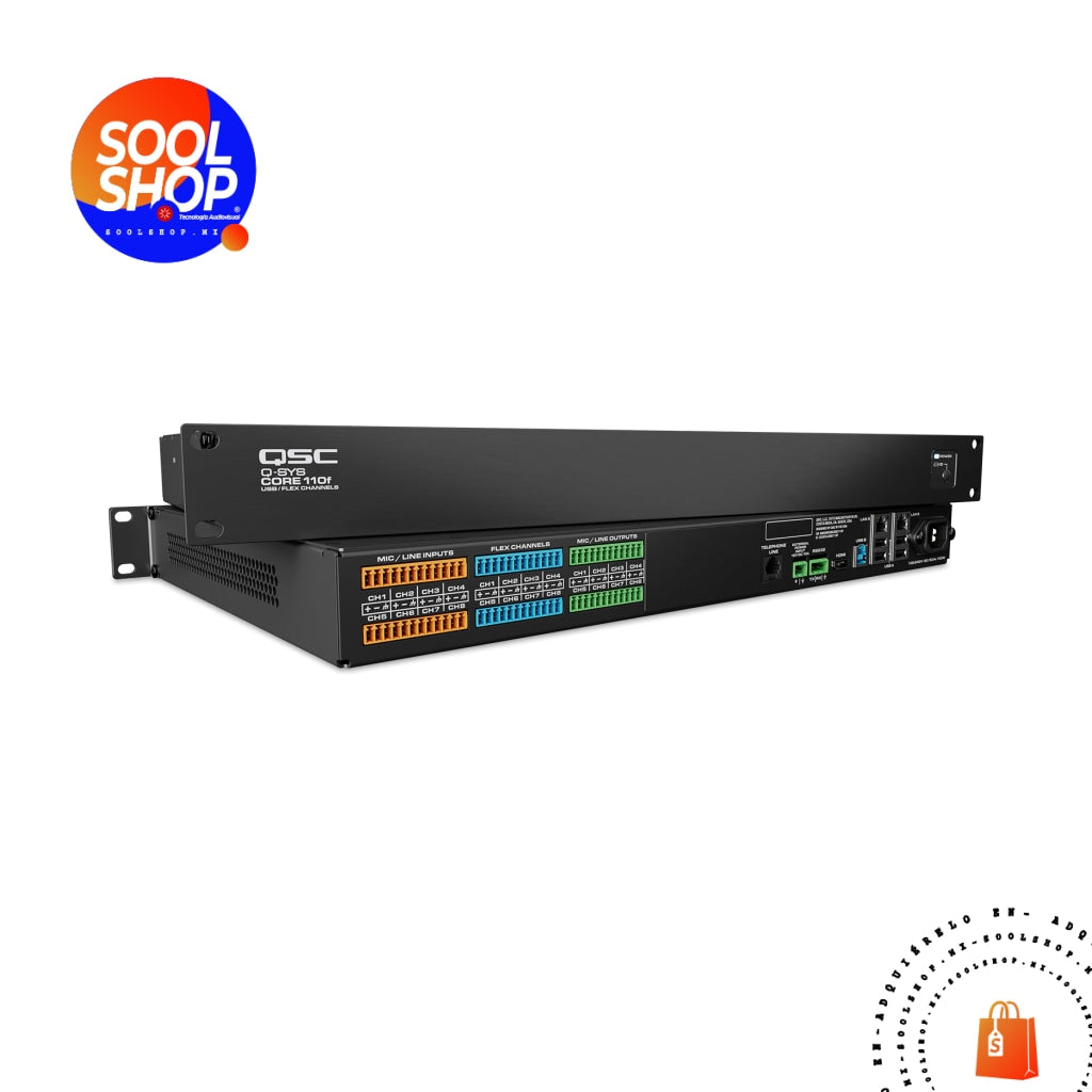 CORE 110f QSC Procesador con E/S analógicas y en red de Q-SYS (v2 ...